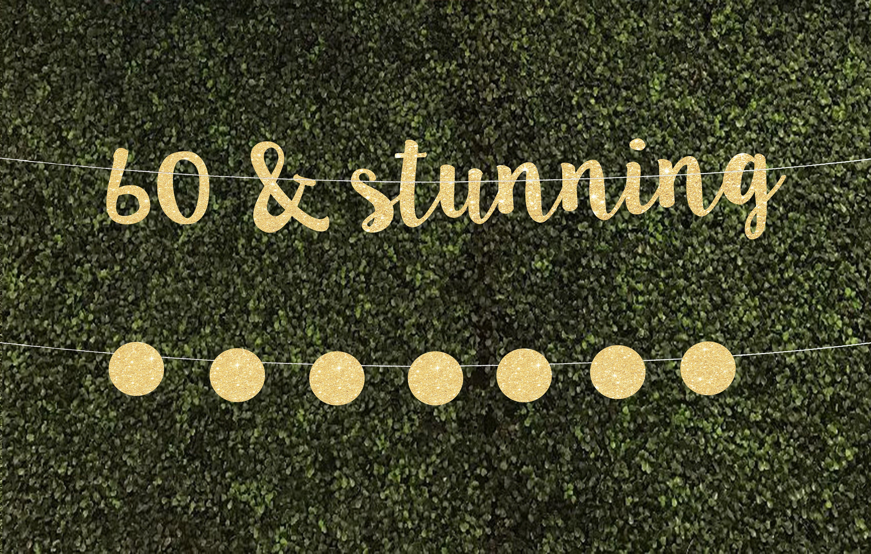 60 birthday banner 60th birthday decor 60 birthday decorations | Etsy