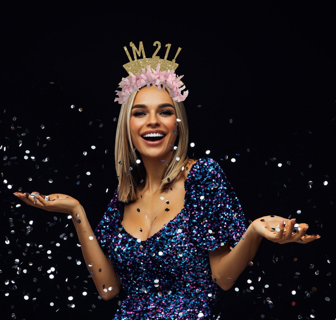 21st Birthday Party Decorations Birthday Headband 21st Birthday Crown ...