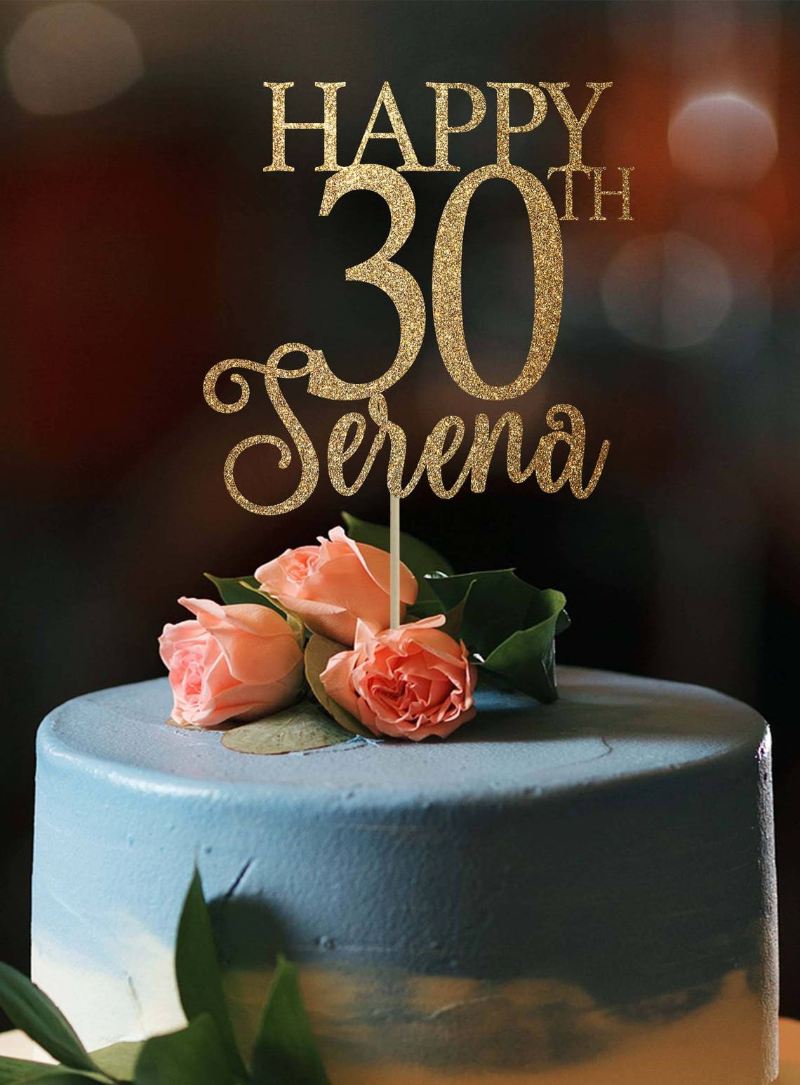 30th Birthday Cake Topper 30th Birthday Decor 30 Cake Topper | Etsy