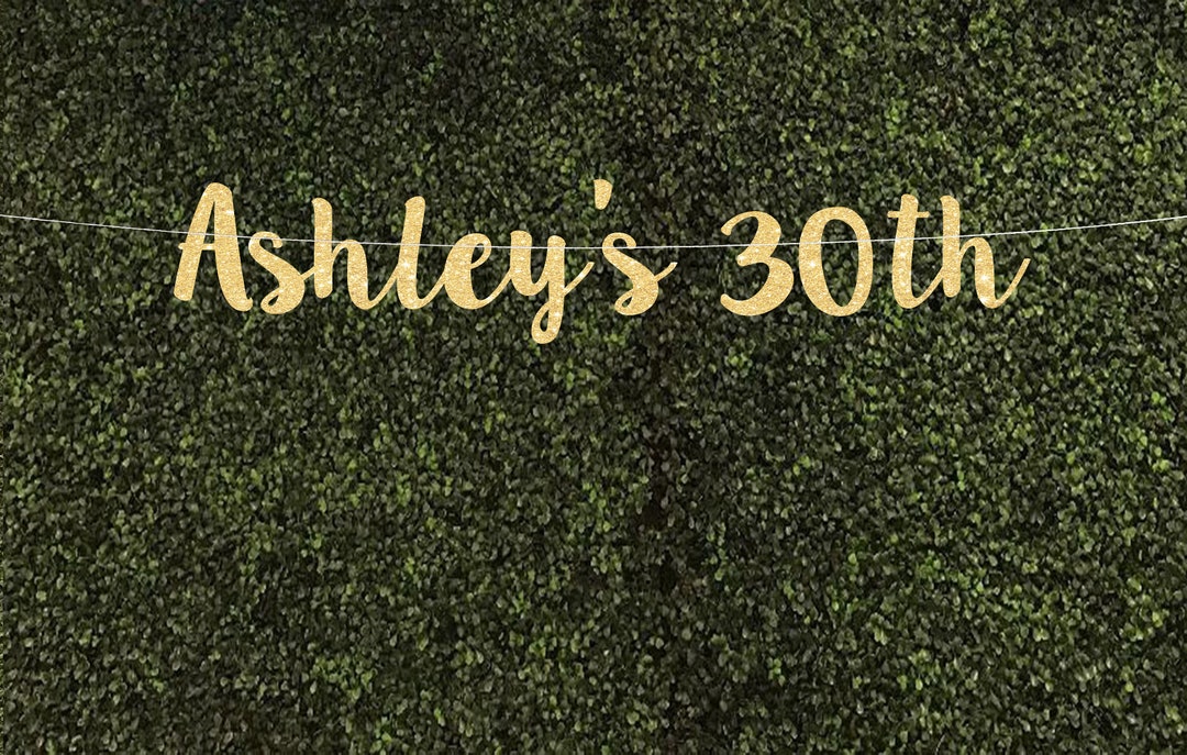30th Birthday Custom Banner 30 Birthday Banner Personalized Banner 30 ...