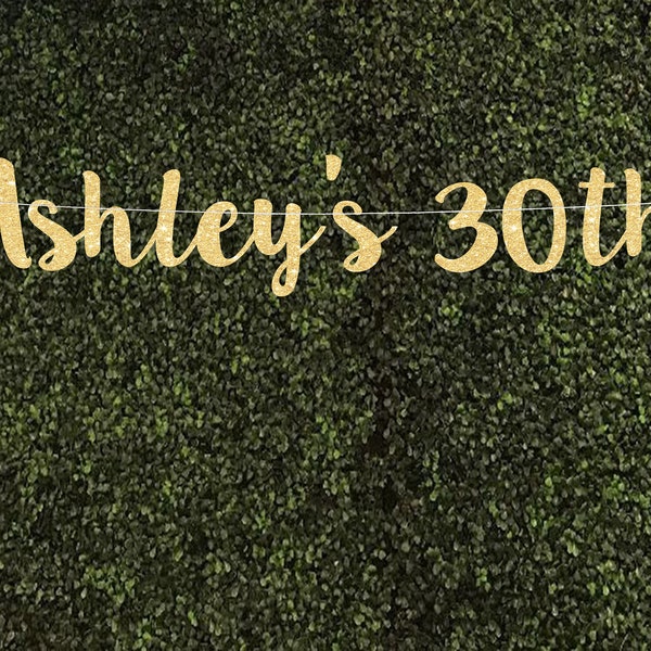 30th Birthday Banner - Etsy