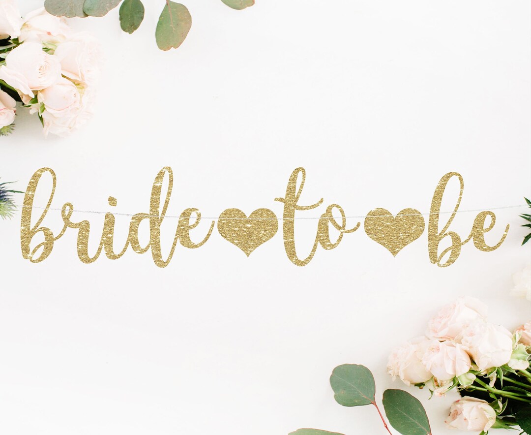 Bride to Be Banner Bridal Shower Banner Bachelorette Party Banner ...