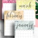 Wall Calendar 2020, Watercolor Calendar 2020, 2020 Printable Monthly ...