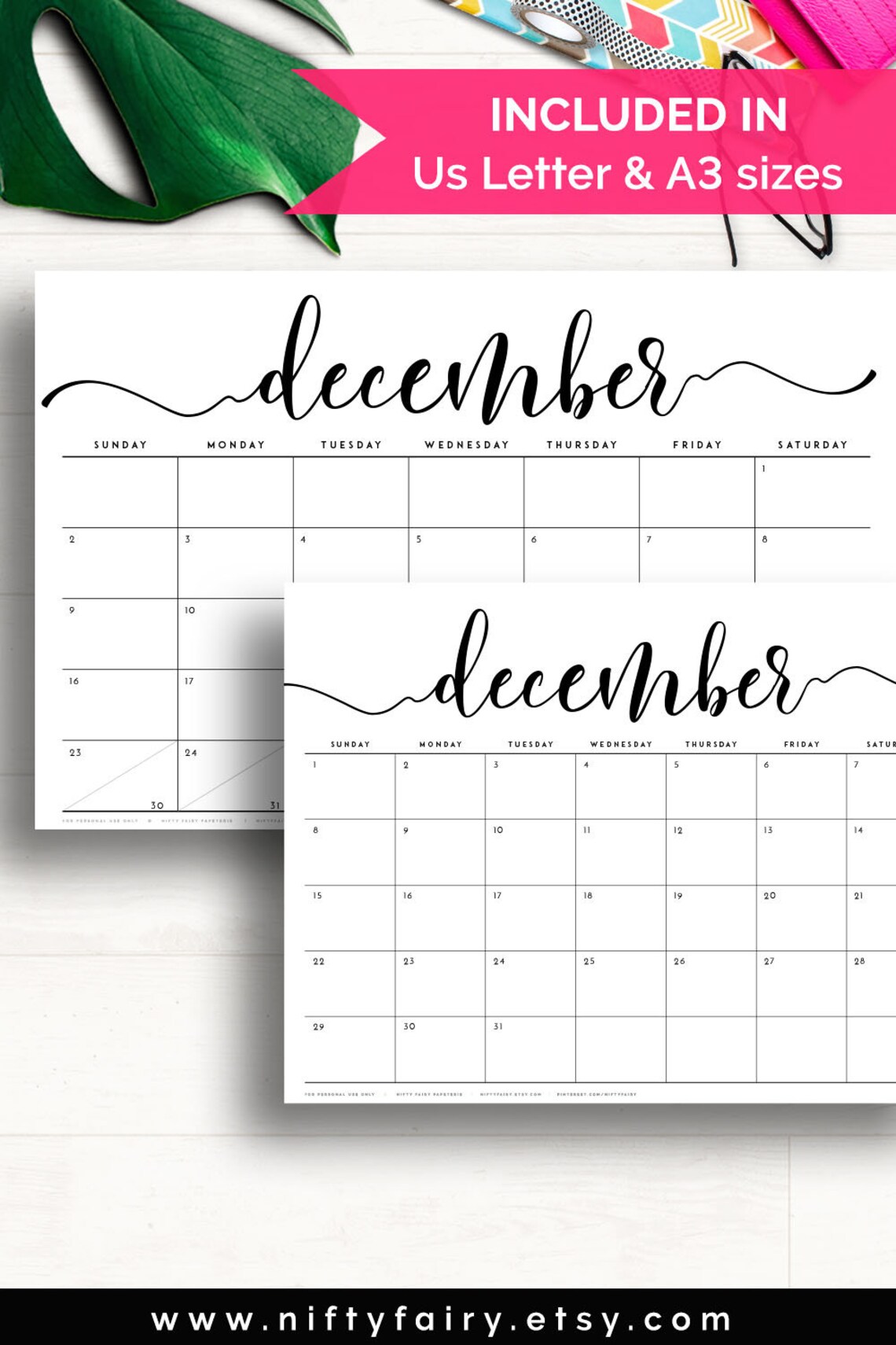 Desk Calendar 2022 Large Desk Calendar 2022 Monthly Planner - Etsy