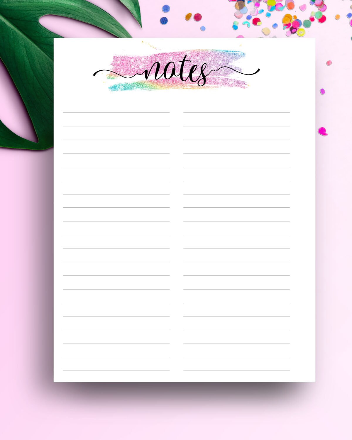 Happy Planner Insert Happy Planner Notes Pages Classic Happy | Etsy