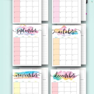 ARC Planner Insert Printable, Erin Condren Refill, Half Size Insert ...
