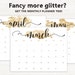 Printable Weekly Planner Gold Letter • Weekly Agenda Gold Printable ...