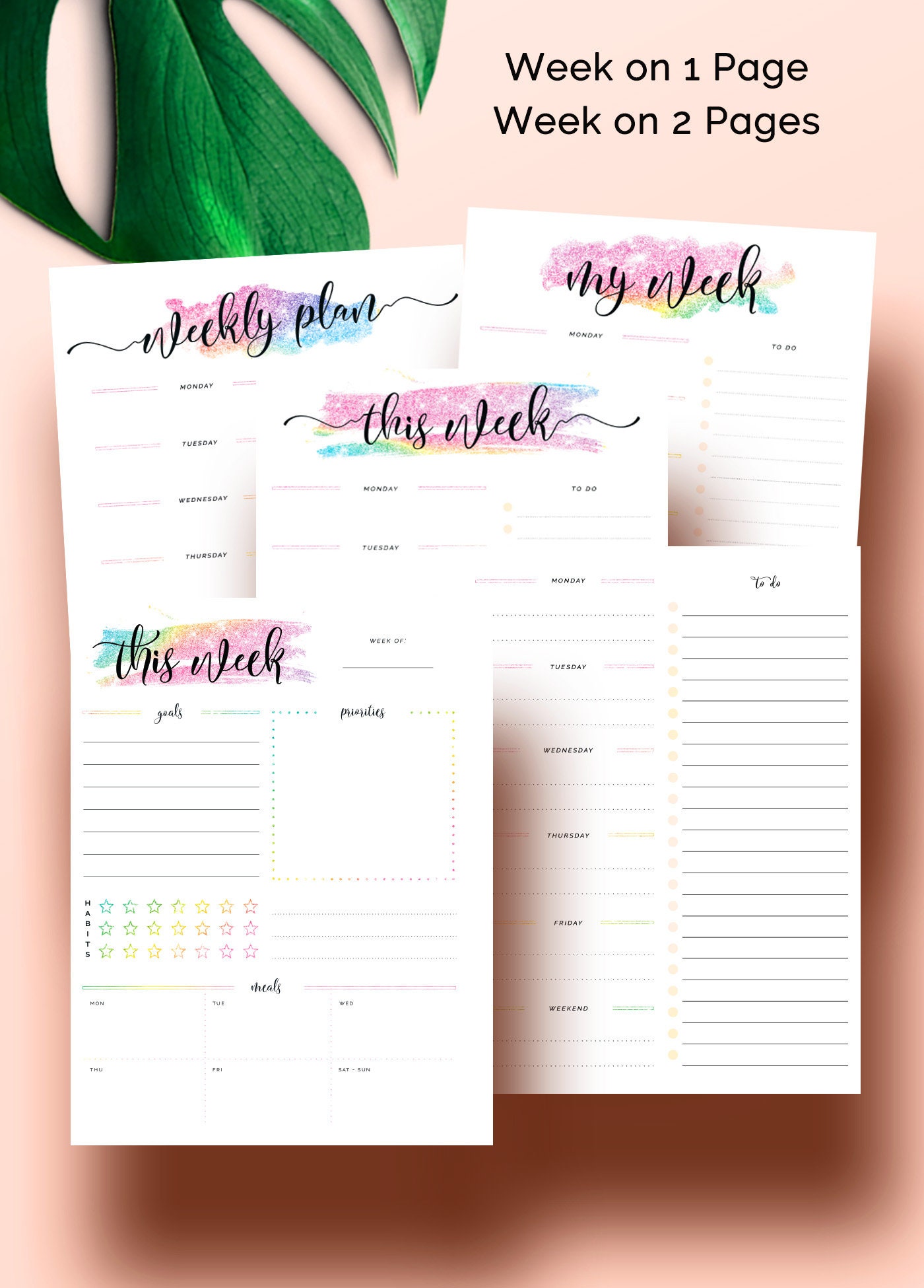 Big Happy Planner Inserts 2022-2023 // Big Happy Planner | Etsy