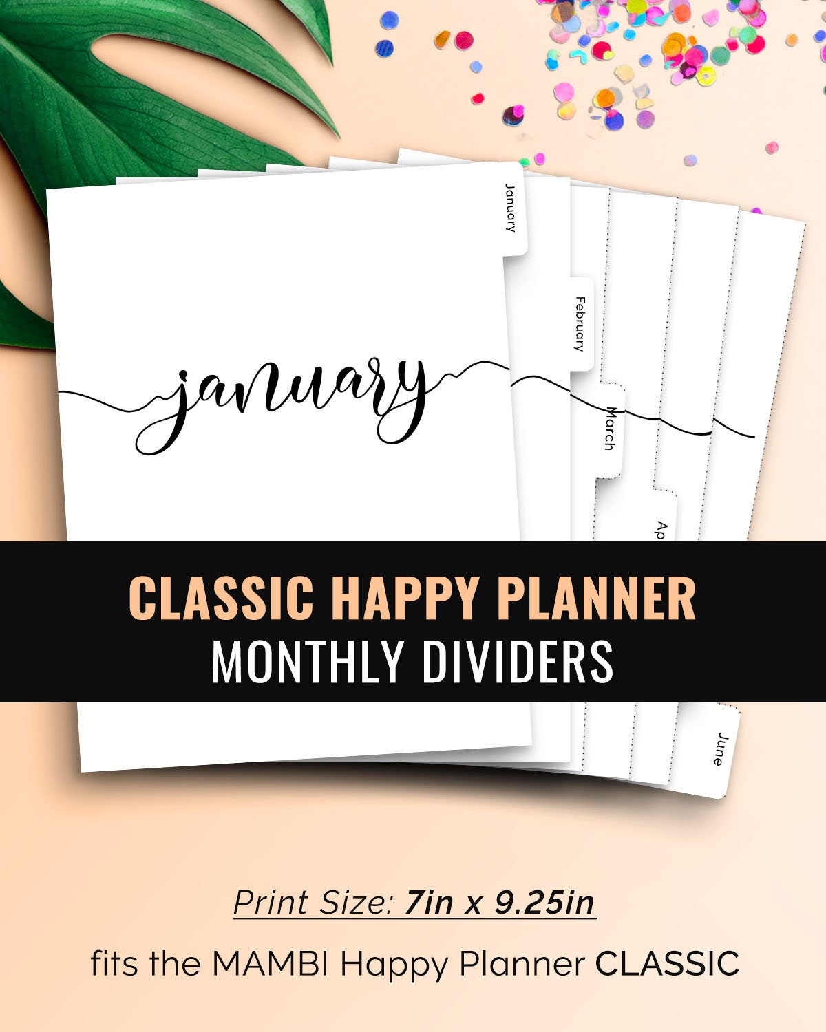 Happy Planner Dividers Happy Planner Tabs Happy Planner - Etsy