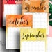 Wall Calendar 2020, Watercolor Calendar 2020, 2020 Printable Monthly ...