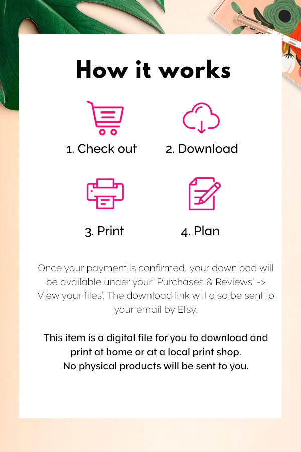 Wall Calendar 2020, Watercolor Calendar 2020, 2020 Printable Monthly ...