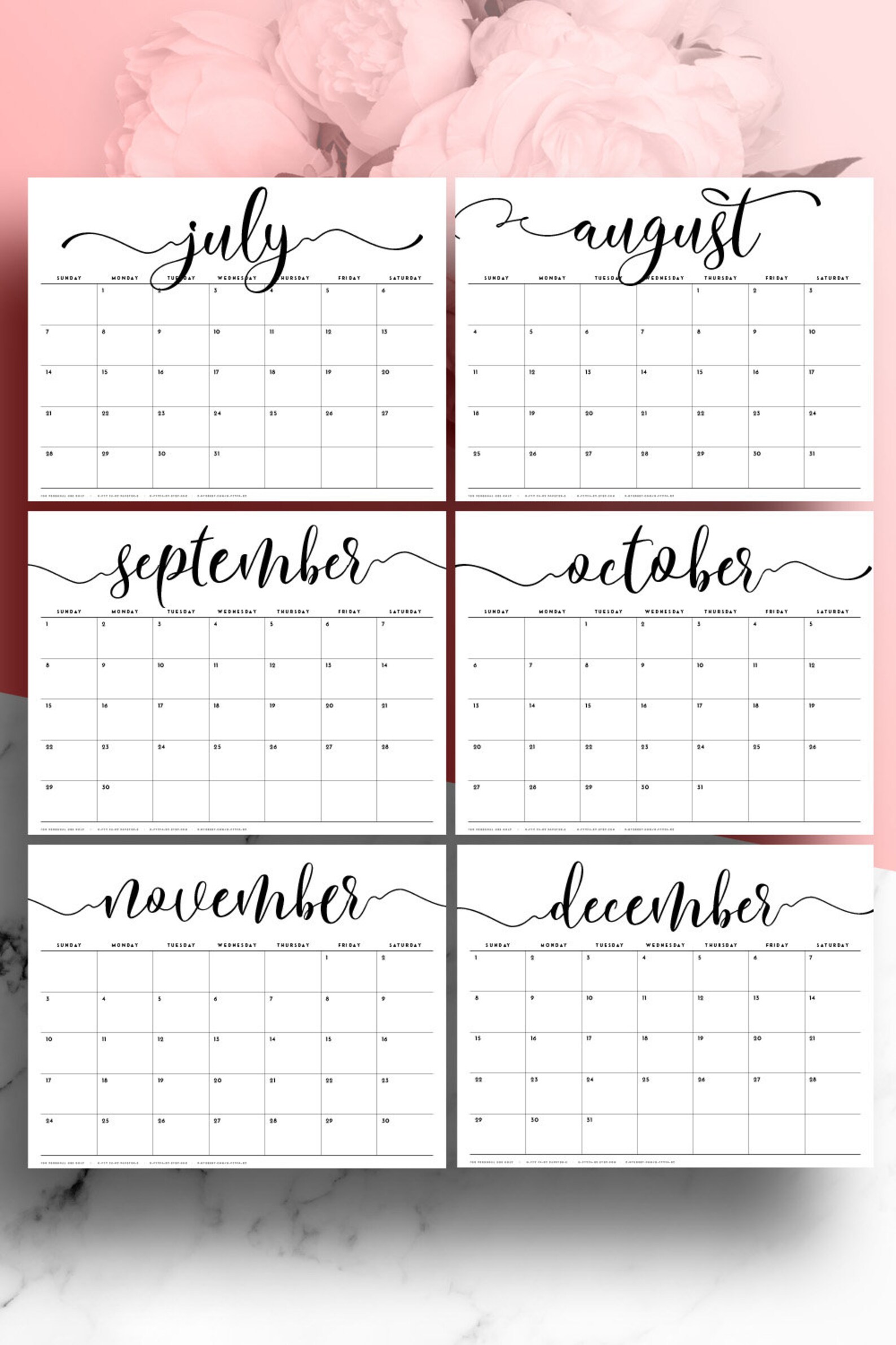 Desk Calendar 2022 Large Desk Calendar 2022 Monthly Planner - Etsy