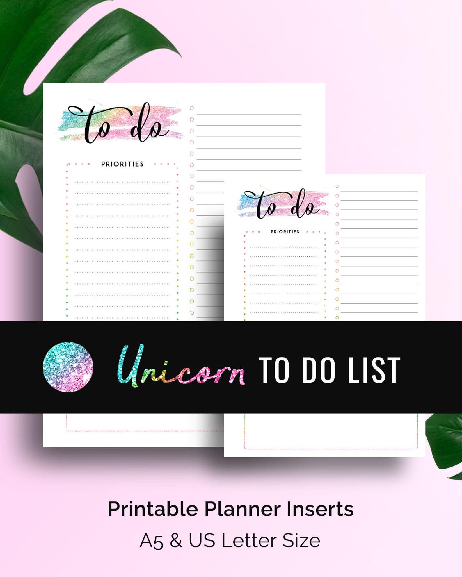 Printable to Do List Planner Insert A5 Planner Page US Letter - Etsy