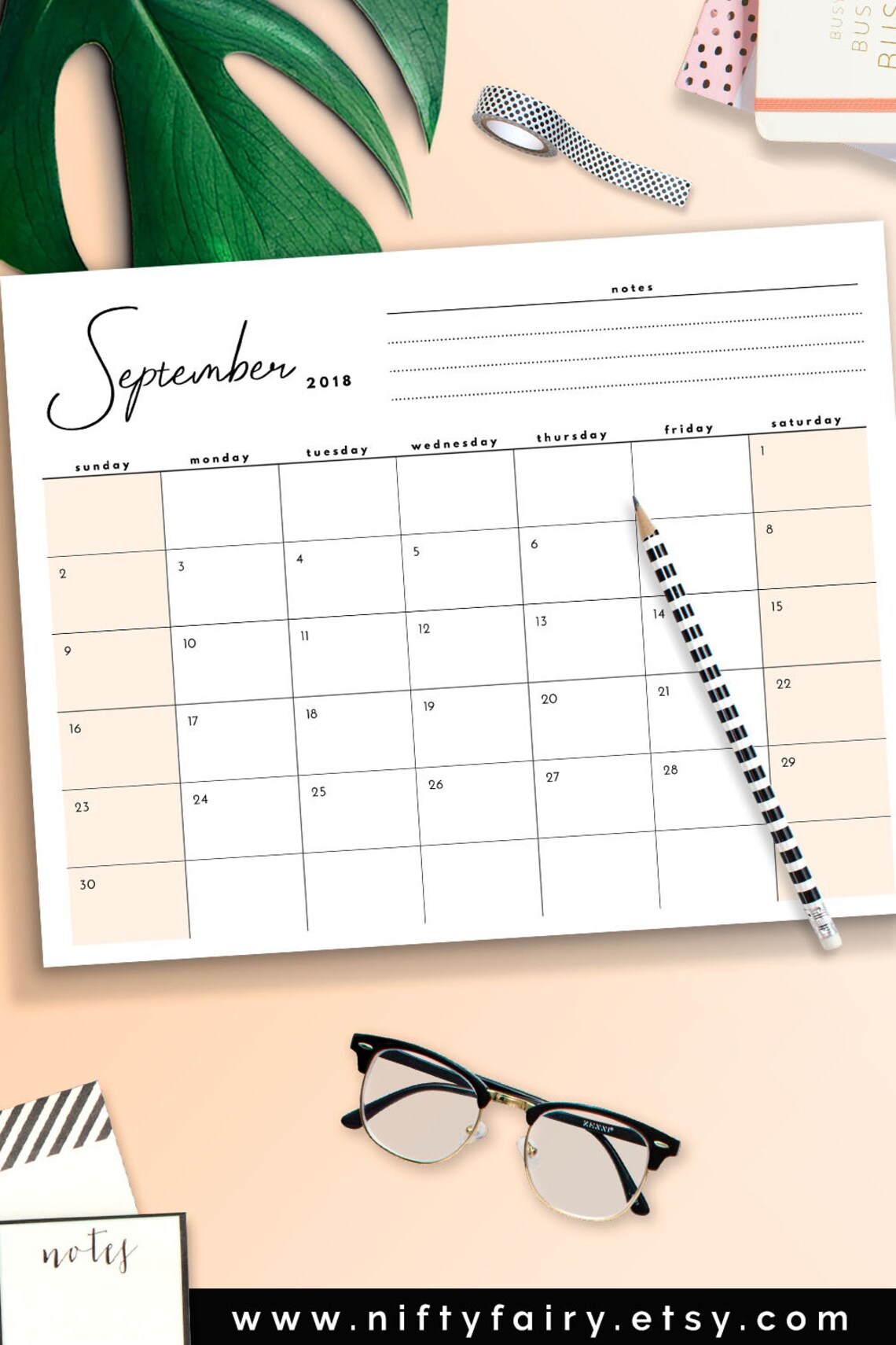 2020 Desk Calendar 2020 Large Desk Calendar 2020 Monthly | Etsy