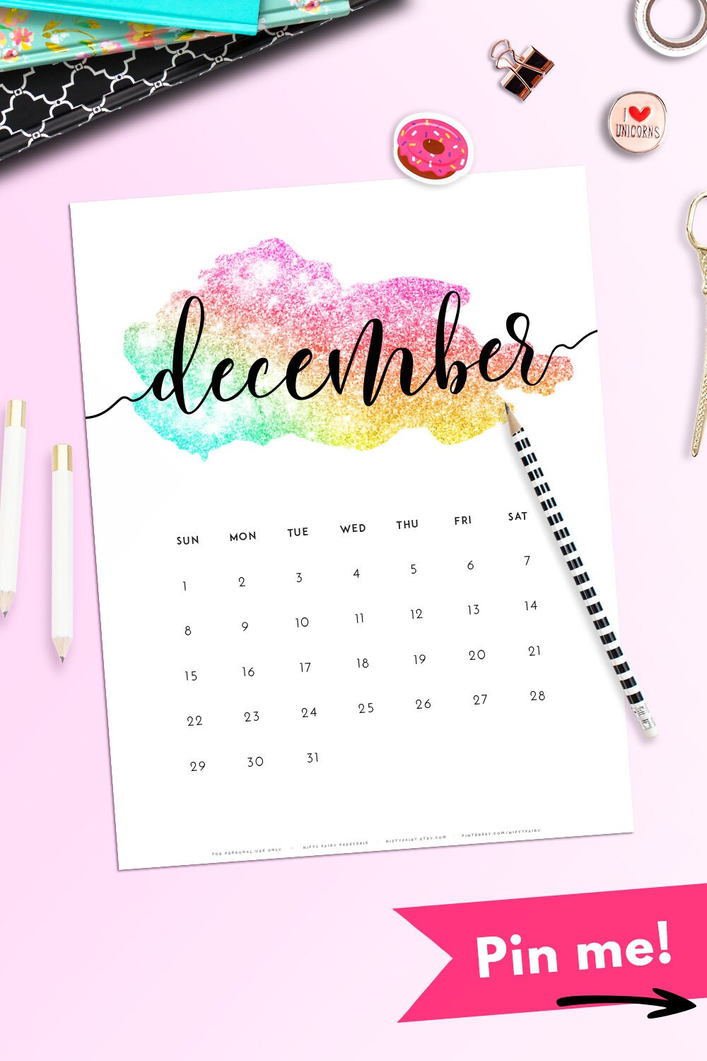 Wall Calendar 2019 Printable Calendar 2019 Monthly Calendar - Etsy