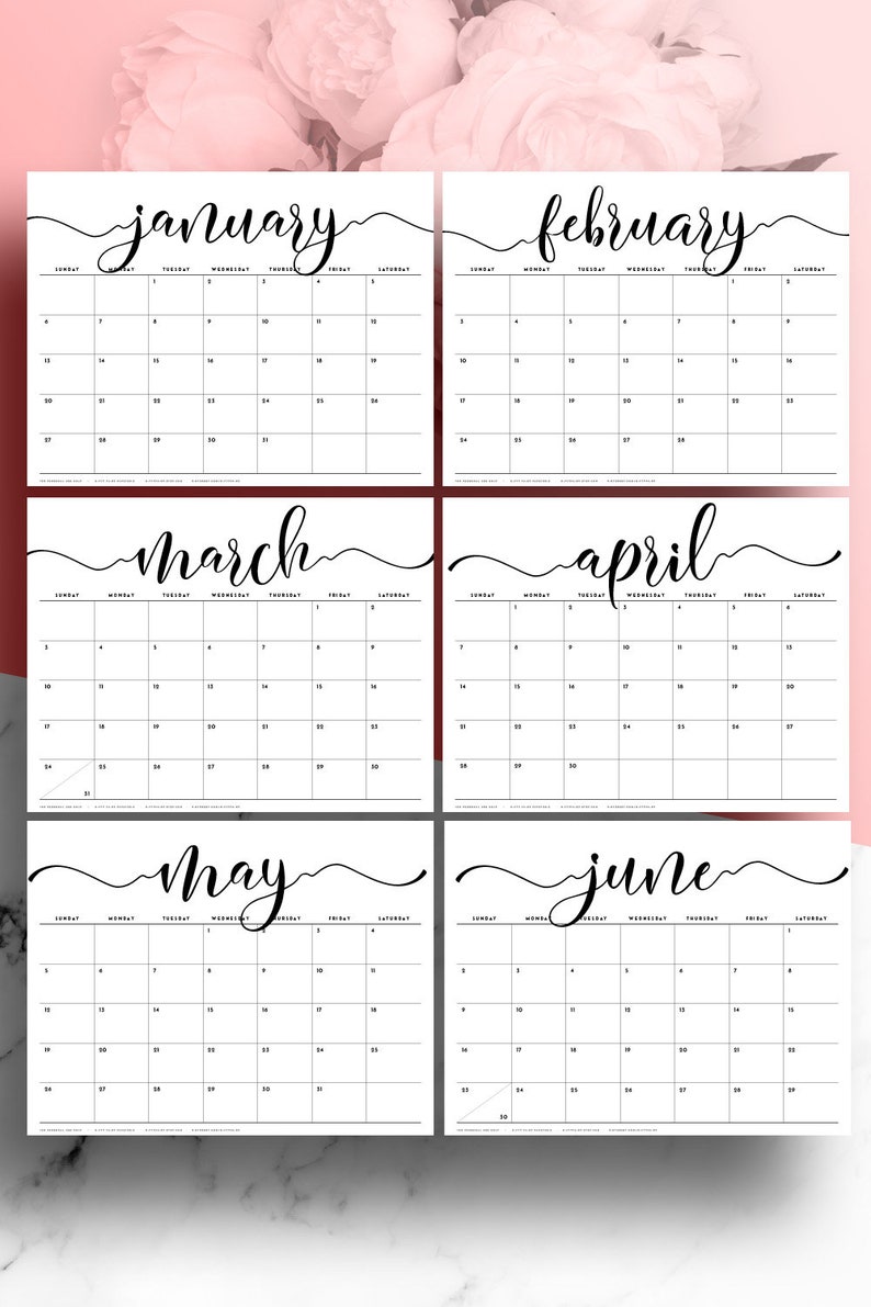 Desk Calendar 2022 Large Desk Calendar 2022 Monthly Planner - Etsy