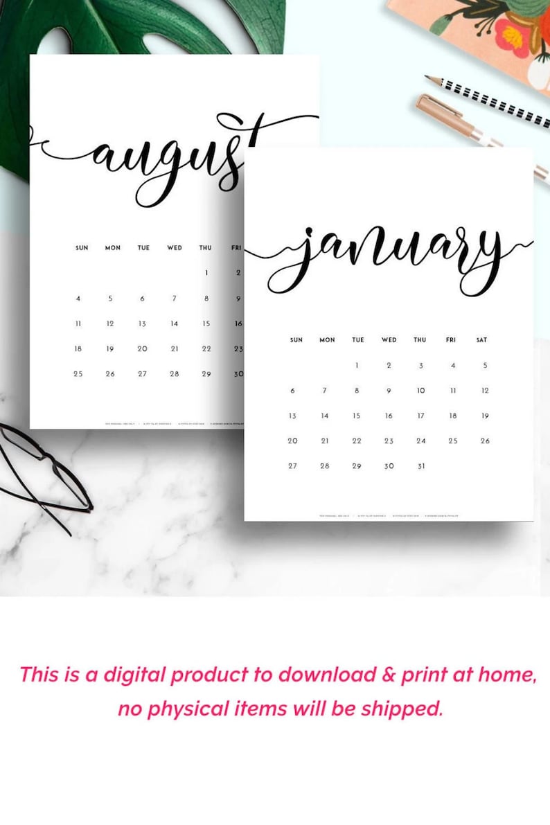 Printable Calendar 2022-2023, Wall Calendar 2022 Monthly Calendar 2022 ...