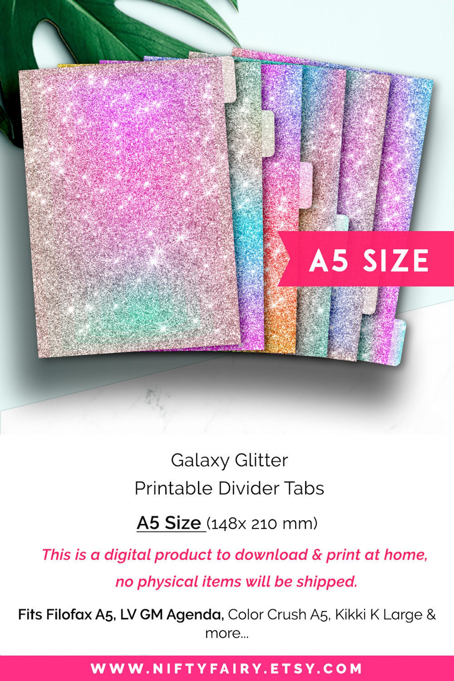 A5 Planner Dividers A5 Divider Tabs Filofax A5 Dividers | Etsy