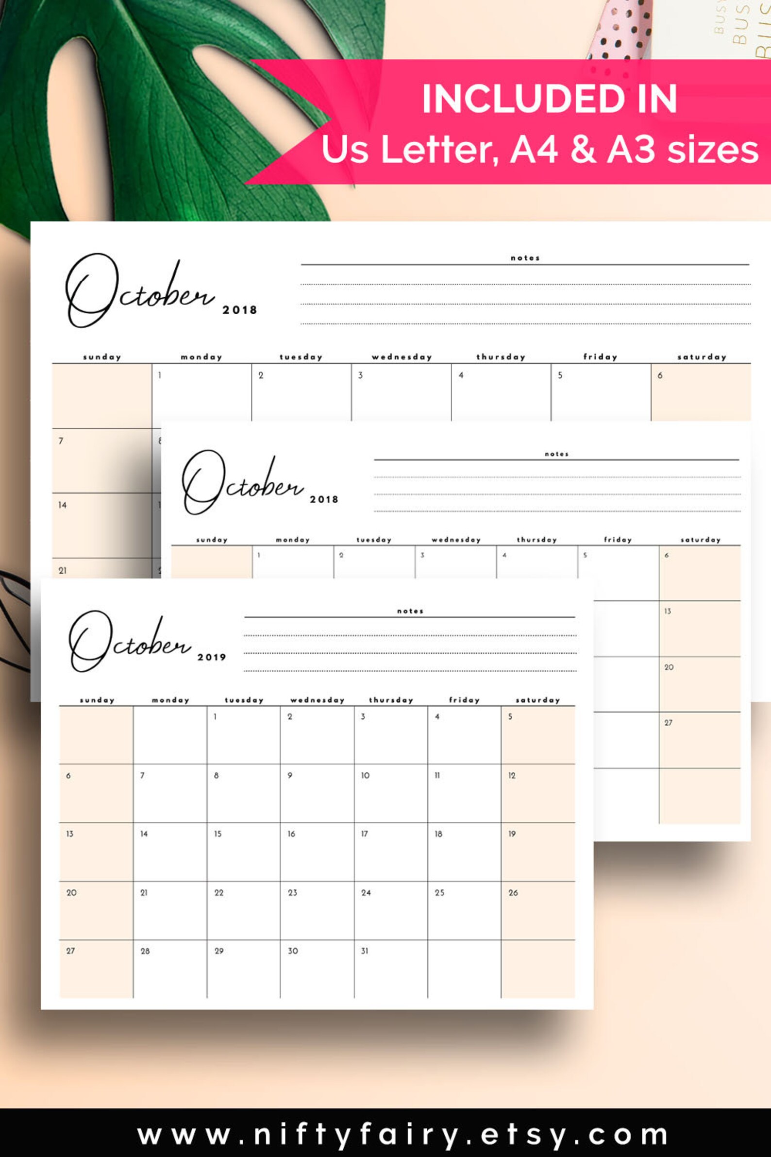2020 Desk Calendar, 2020 Large Desk Calendar, 2020 Monthly Planner ...