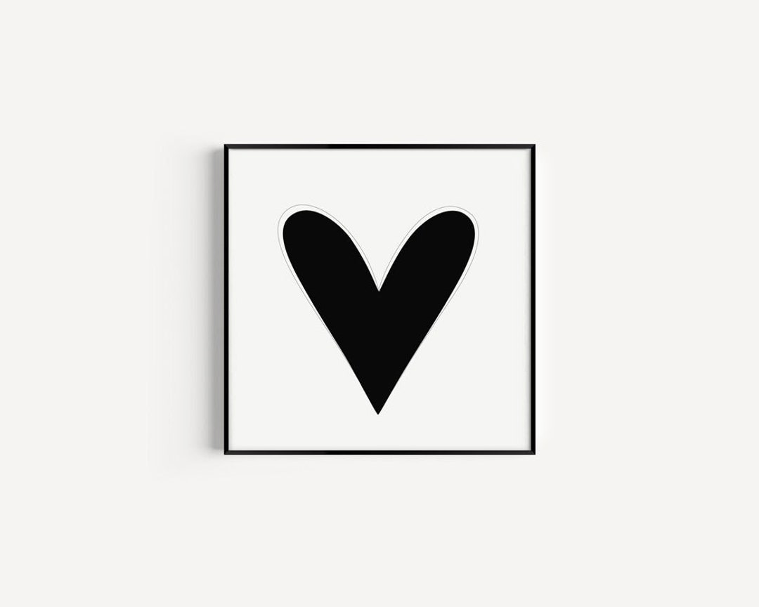 Valentines Day Decor, Heart Printable Art, Decor Wall Art Original ...