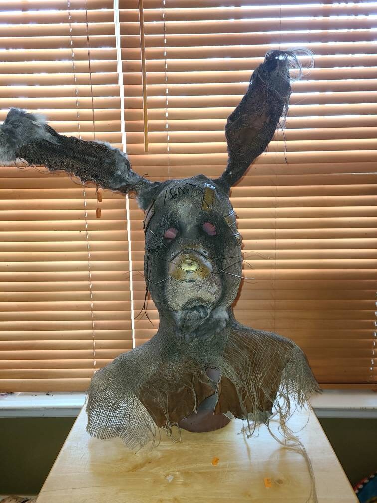 Rabbit Scarecrow Scary Halloween Mask - Etsy