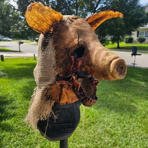 Scary Halloween Pig Mask - Etsy