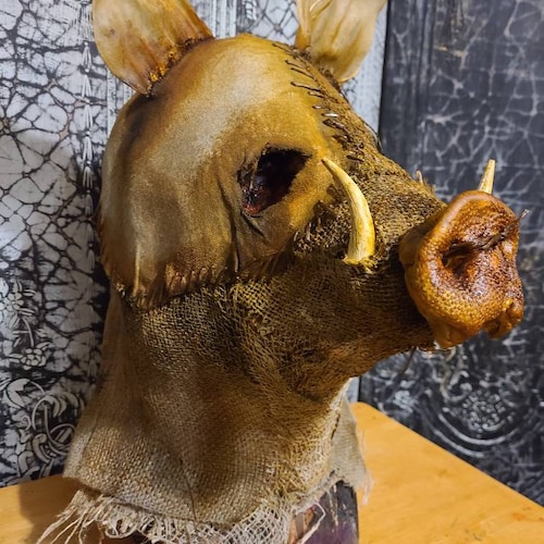 Scary Halloween Scarecrow Mask - Etsy