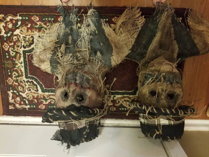 Voodoo Skelly Scarecrow Scary Halloween Mask - Etsy