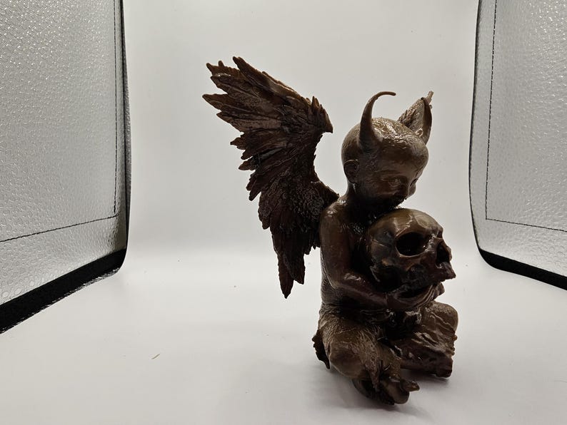 Evil Little Cherub Resin Statue - Etsy