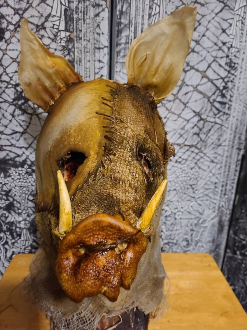 Big Bad Piggy Scary Halloween Mask | Etsy