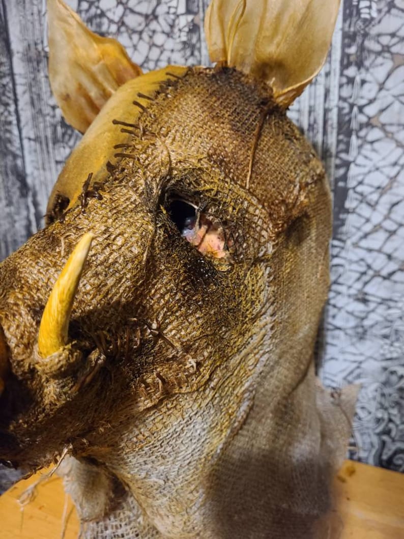 Big Bad Piggy Scary Halloween Mask | Etsy