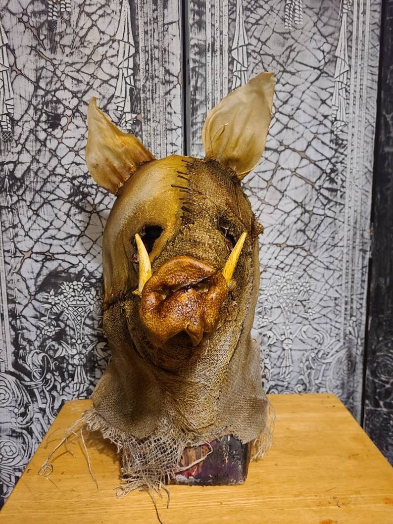 Big Bad Piggy Scary Halloween Mask - Etsy