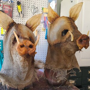 Big Bad Piggy Scary Halloween Mask - Etsy