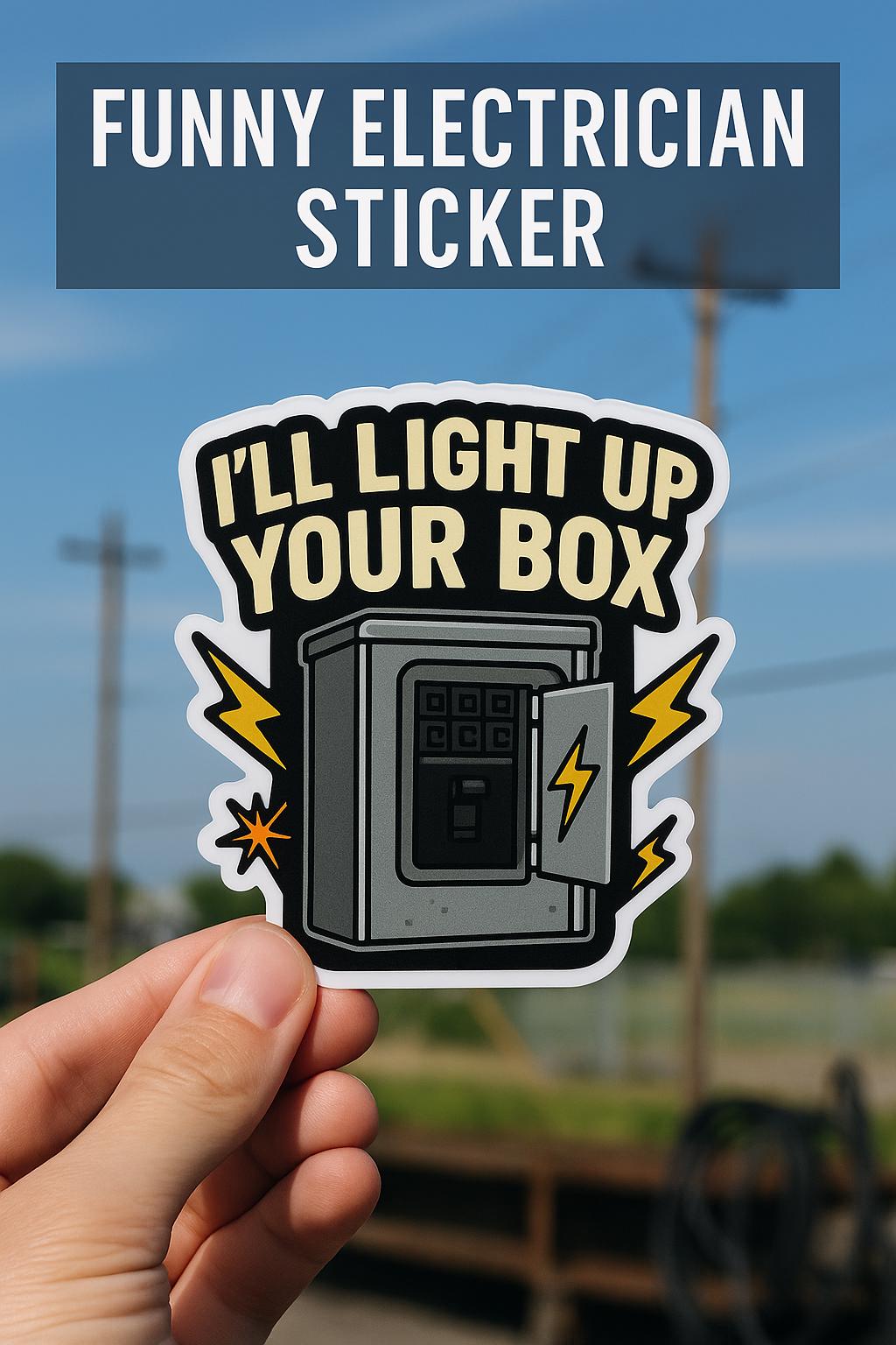 Funny Electrician Sticker Pack: Inappropriate Hard Hat & Toolbox Decals ...