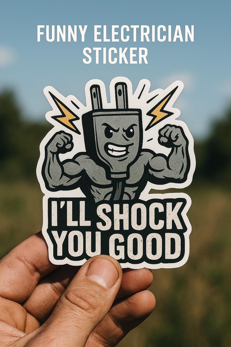 Funny Electrician Sticker Pack: Inappropriate Hard Hat & Toolbox Decals ...