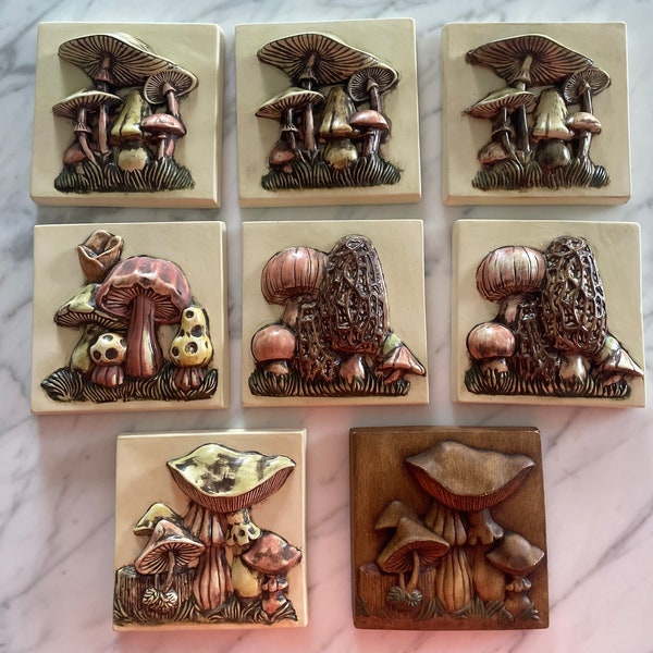 Mushroom Tile - Etsy