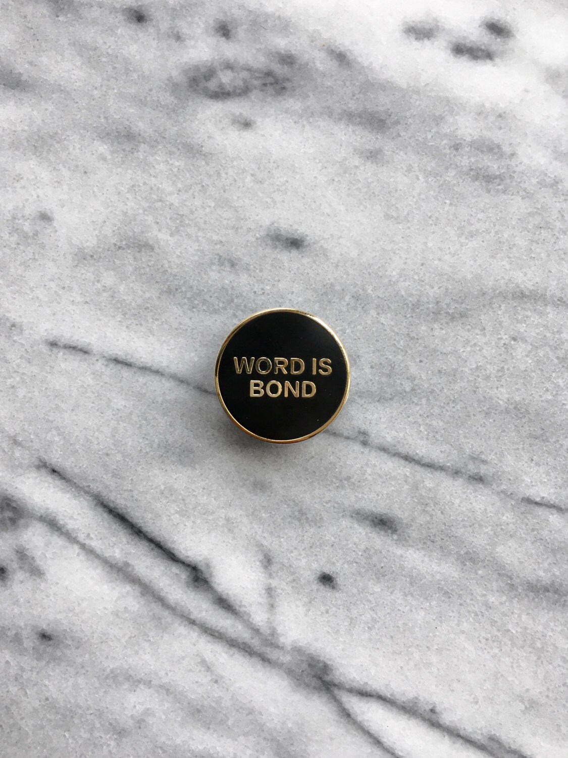 Word is Bond Hard Enamel Pin - Etsy