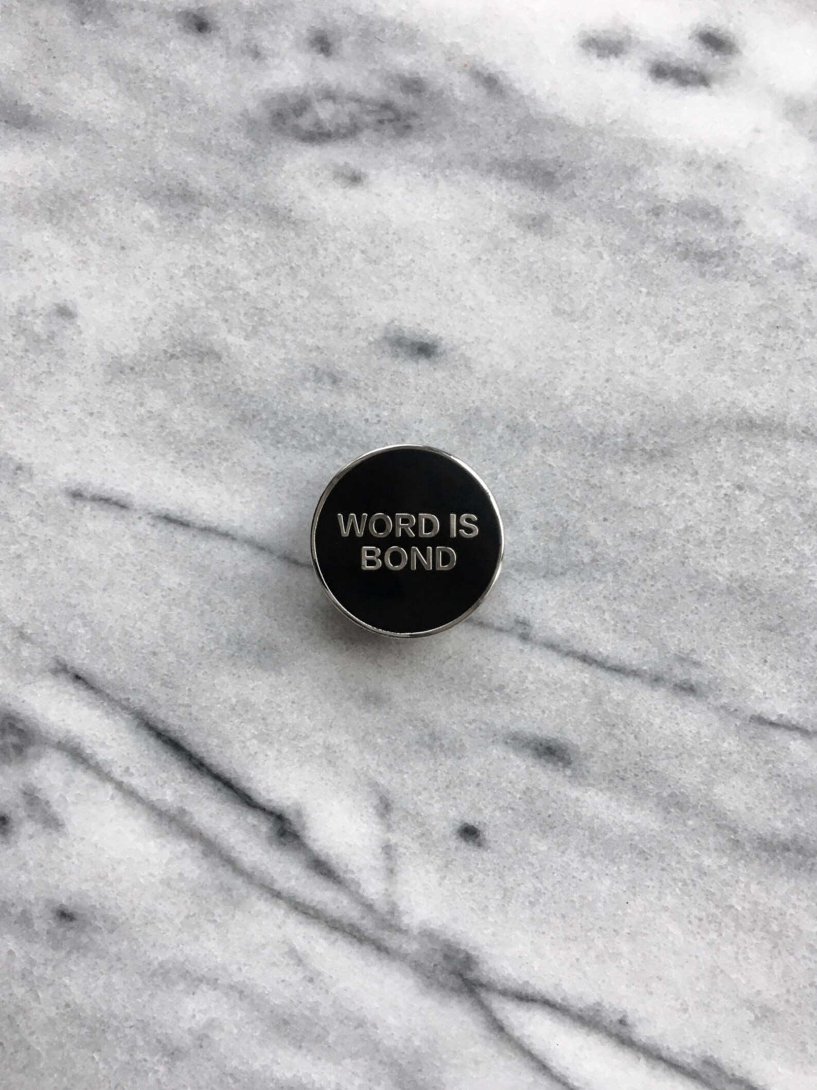 Word is Bond Hard Enamel Pin - Etsy