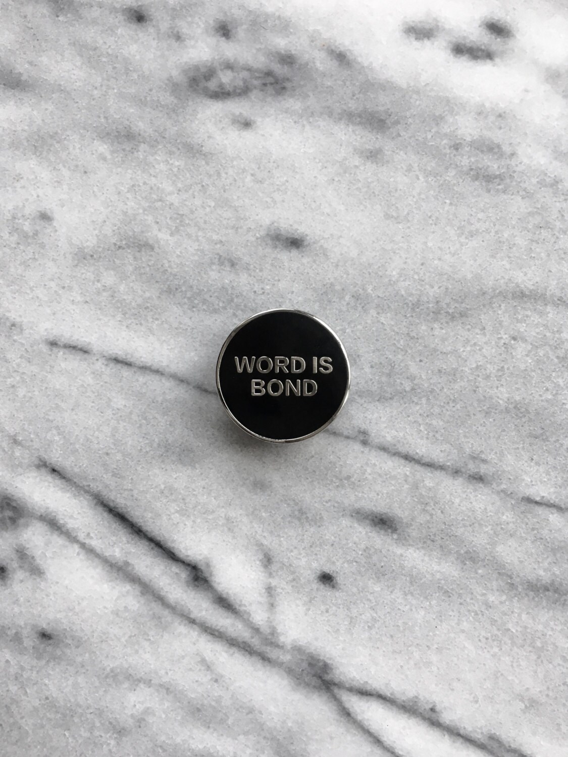 Word is Bond Hard Enamel Pin - Etsy