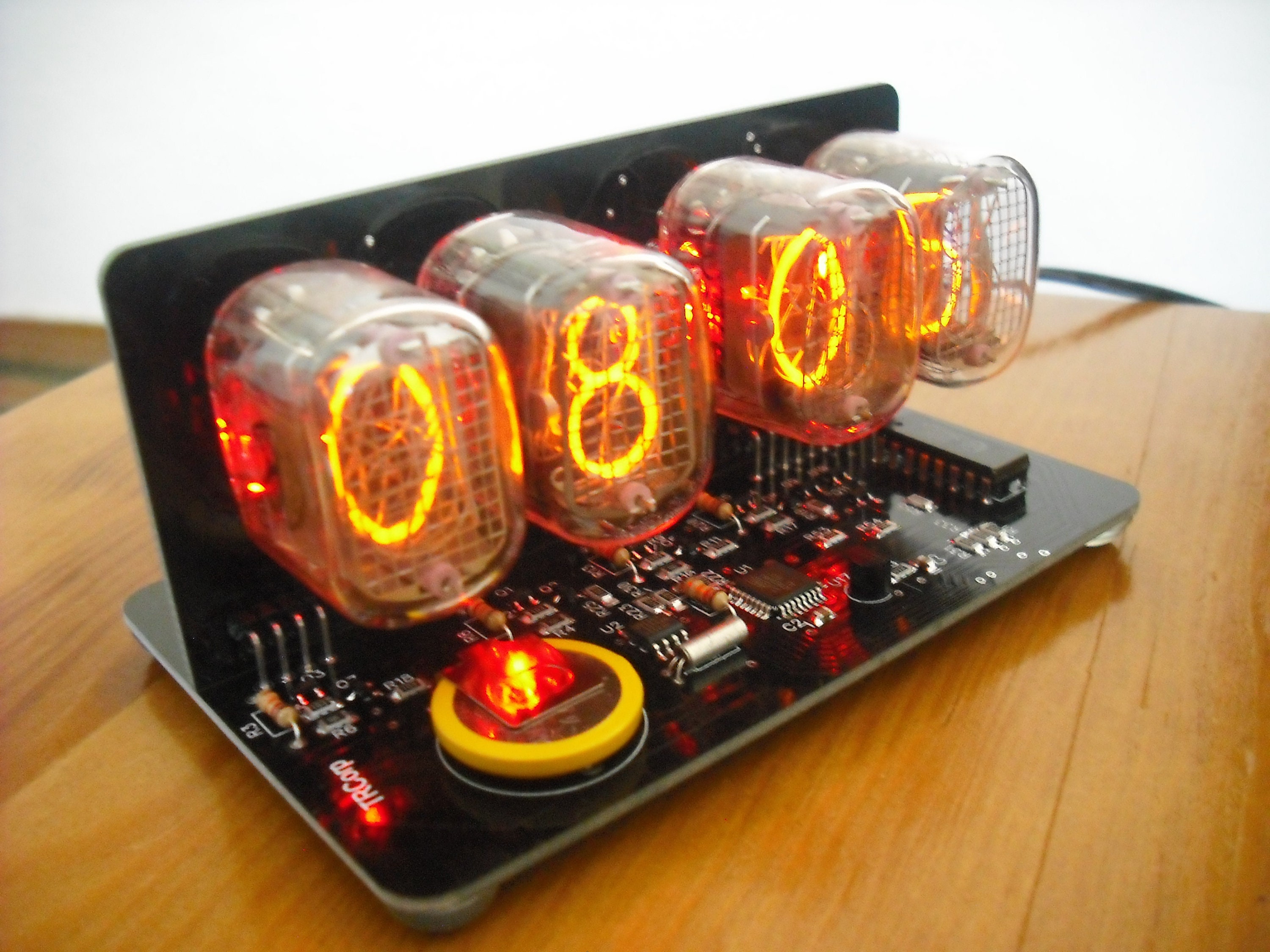 Nixie Tube Clock With IN-12 Tube Led Rgb Backlight Black PCB - Etsy