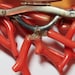 Antique Italian Mediterranean Coral Branch & Button Hair Comb - Etsy