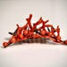 Antique Italian Mediterranean Coral Branch & Button Hair Comb - Etsy