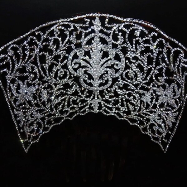 Rhinestone Headdress - Etsy