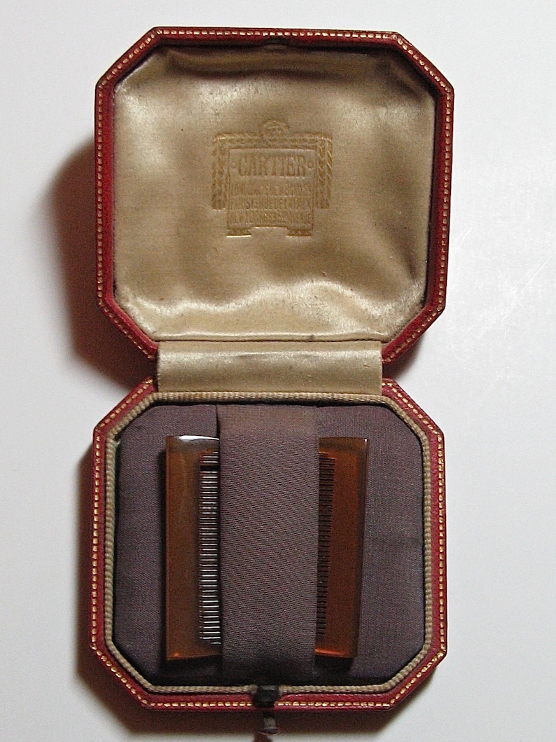 CARTIER Antique Gentleman's Mustache Comb Travel Set, 1910s Gentleman's ...