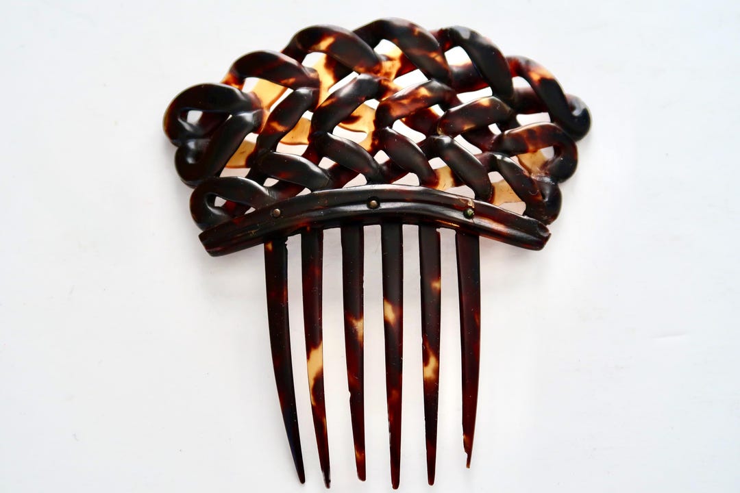 Antique Victorian Interlocking Weave Hair Comb - Etsy