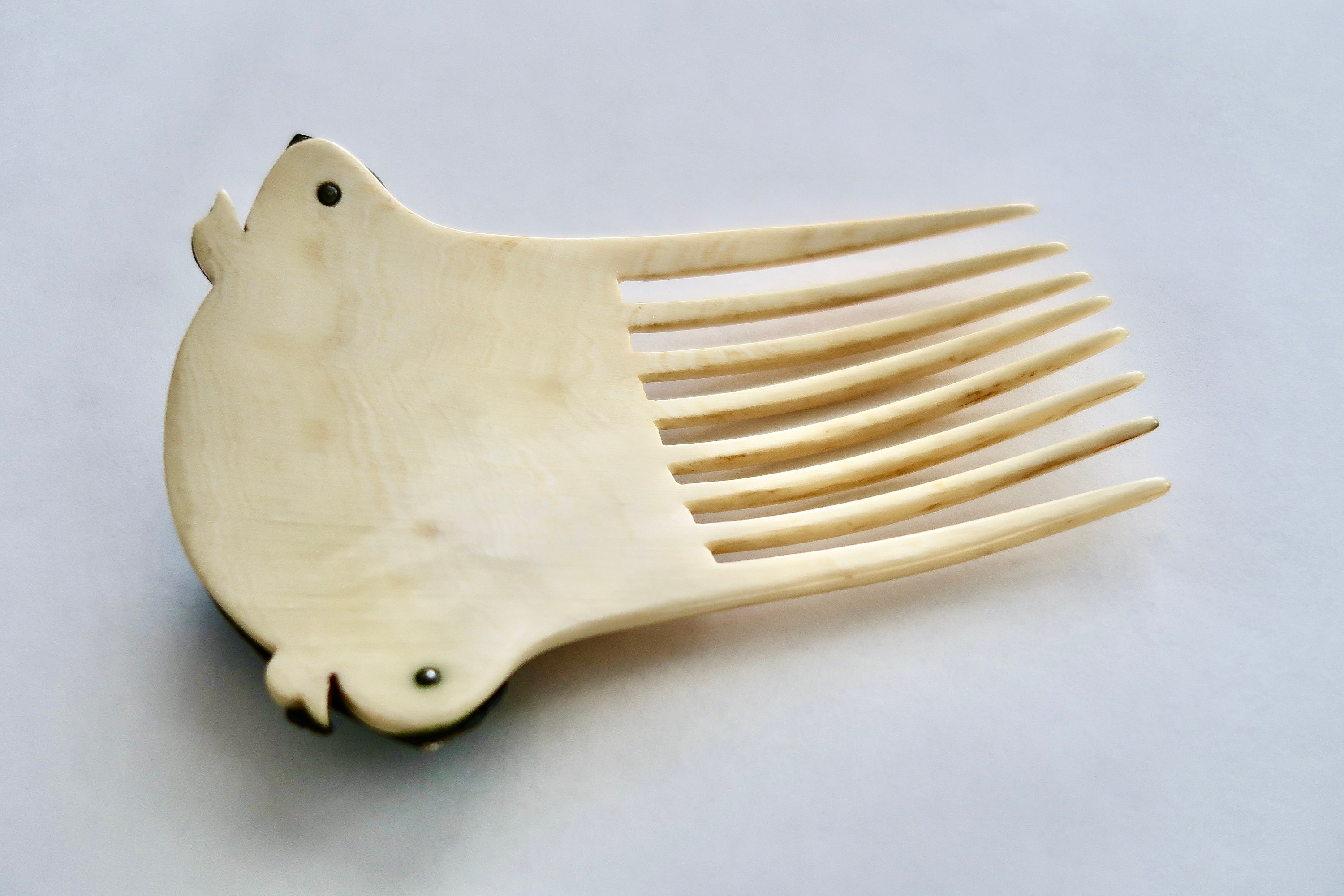 Piel Frères French Art Nouveau Egyptian Revival Champlevé Horn Hair ...