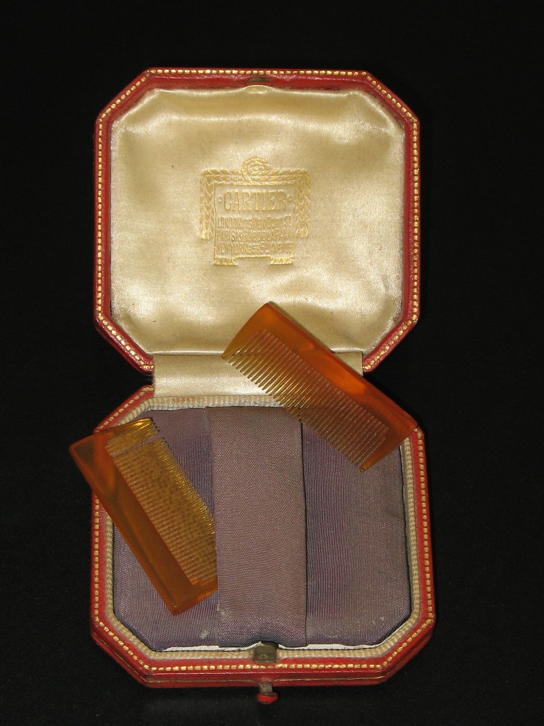 CARTIER Antique Gentleman's Mustache Comb Travel Set, 1910s Gentleman's ...