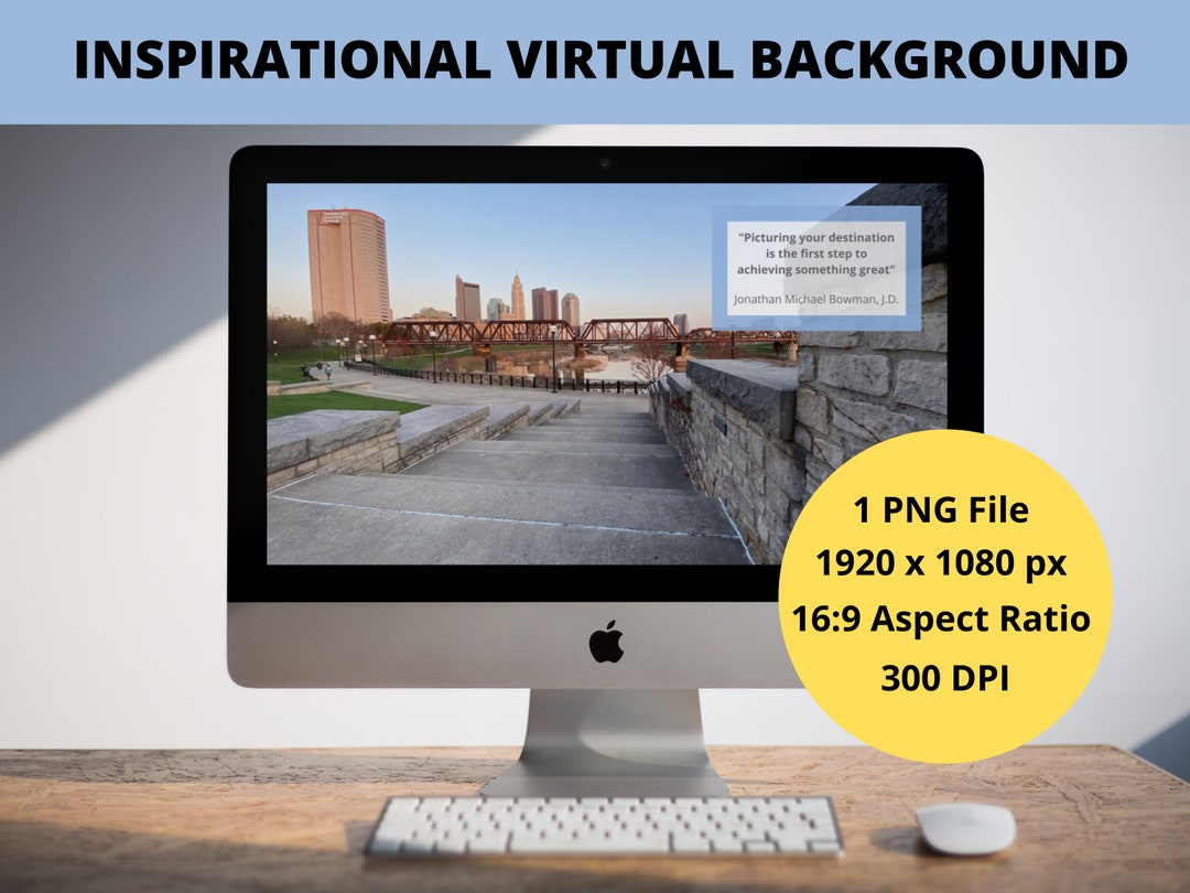 Zoom Background Featuring Fine Art Photography & an Inspirational Quote ...