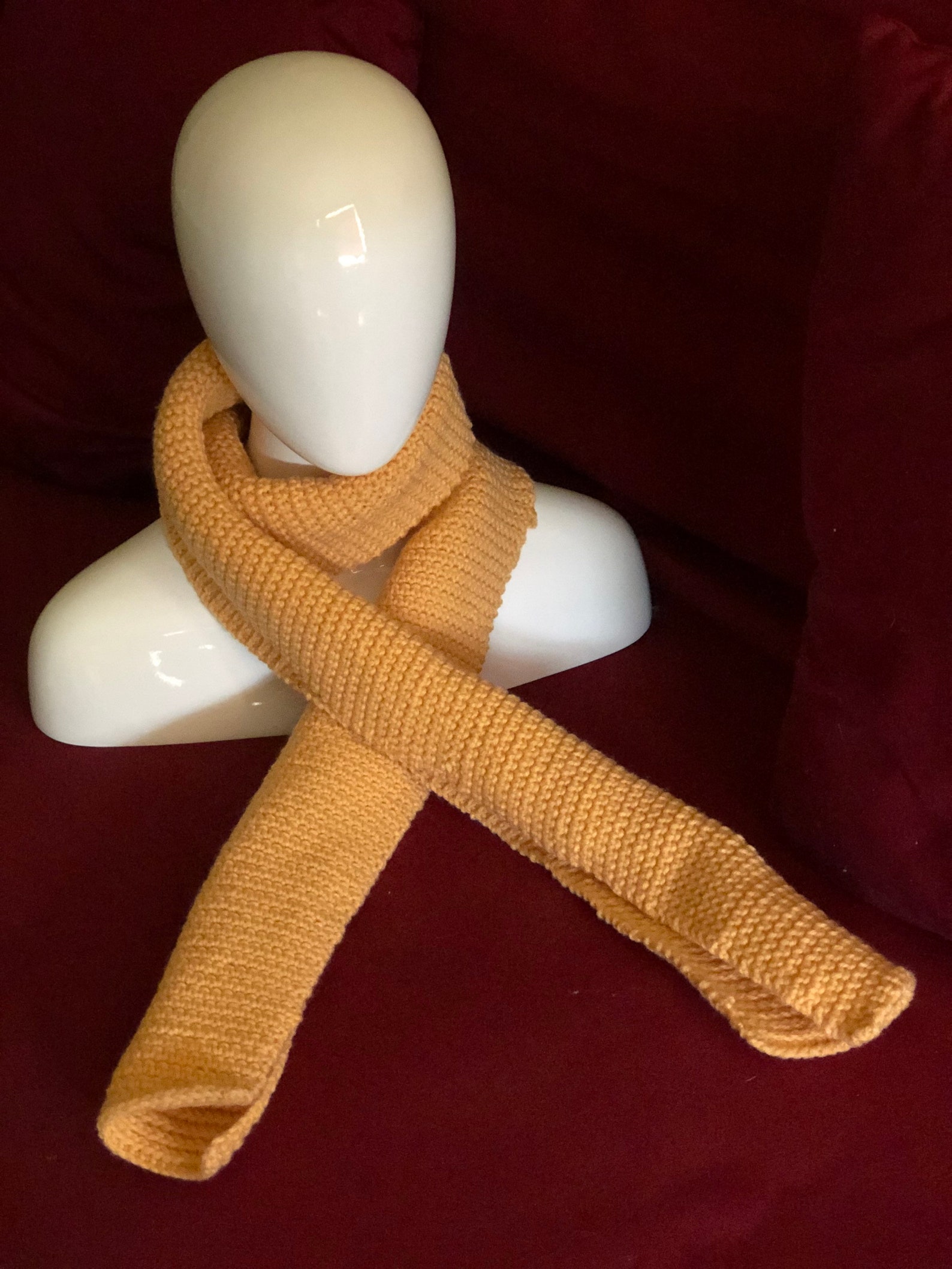 Bright Yellow Scarf - Etsy