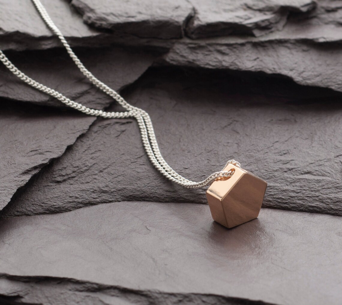 Pentagon Necklace - Etsy